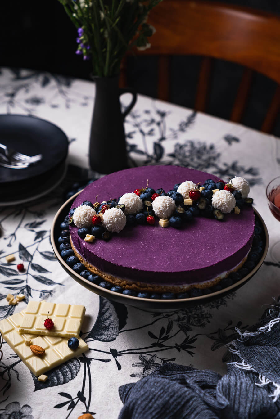 Cheesecake od borovnica i bijele čokolade (bez pečenja) - Food and Mood